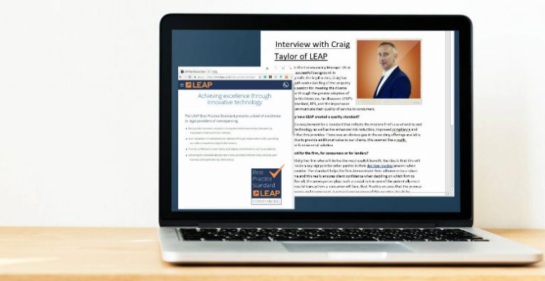 Interview with Craig Taylor of LEAP | Today's Conveyancer